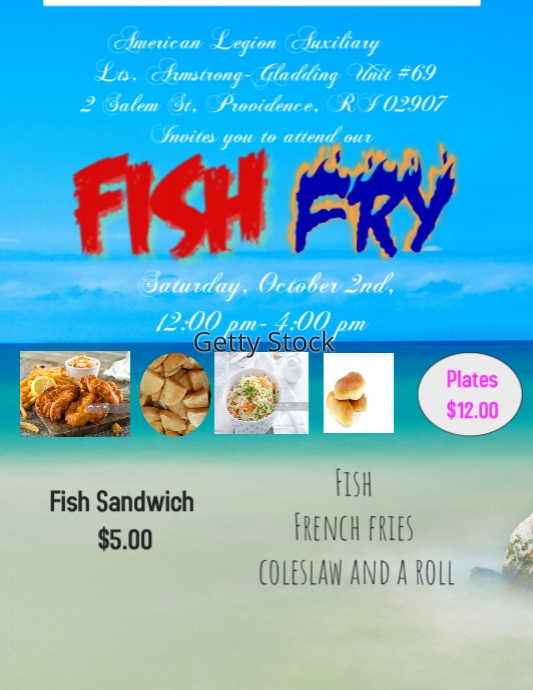 Copy of Fish Fry Flyers/Tickets | PosterMyWall