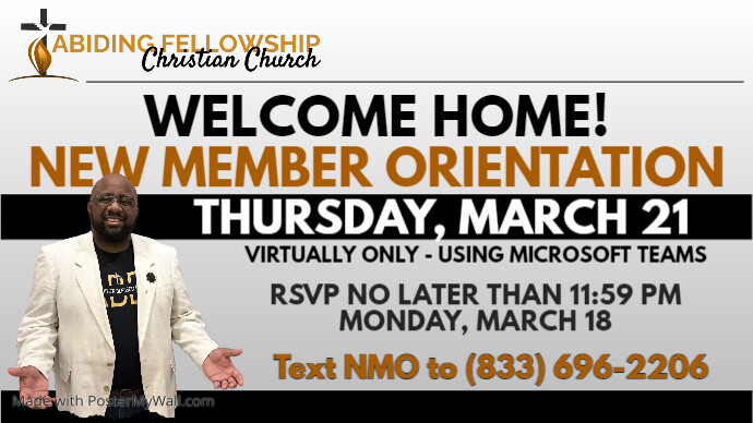 NEW MEMBER ORIENTATION | PosterMyWall