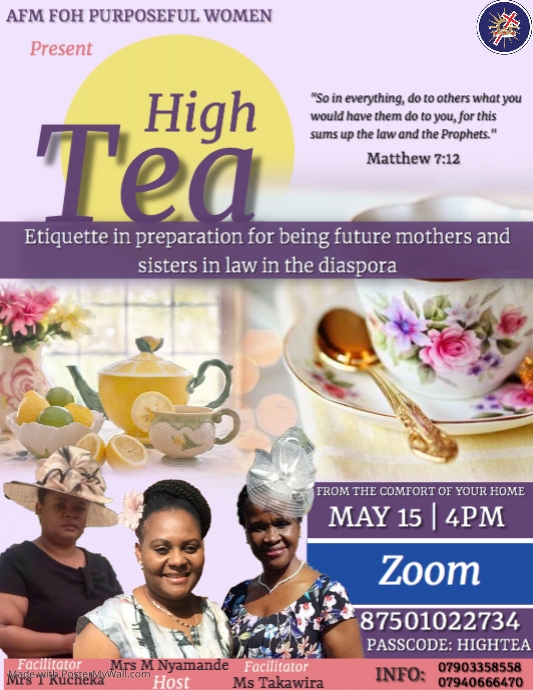 Copy of Afternoon Tea Flyer | PosterMyWall