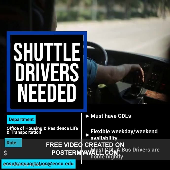 Bus Driver Needed | PosterMyWall