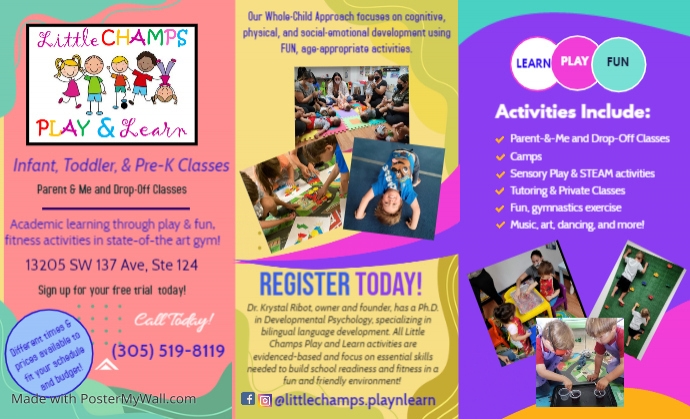 Copy of Purple School Admission Poster Brochure Templ | PosterMyWall