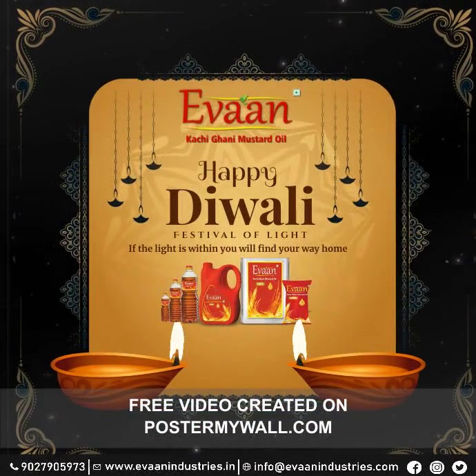 Happy Diwali Best Wishes Post Template | PosterMyWall