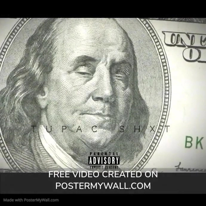Copy of Copy of Dollar 100 money album cover video | PosterMyWall