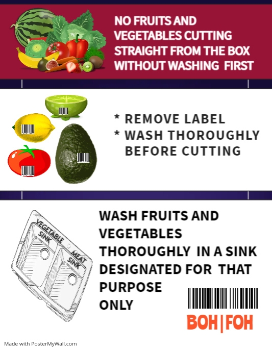 12D EN-WASHING FRUITS AND VEGETABLES | PosterMyWall