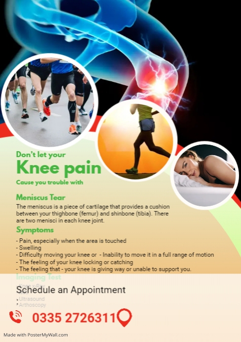 Copy of Knee Pain flyers | PosterMyWall