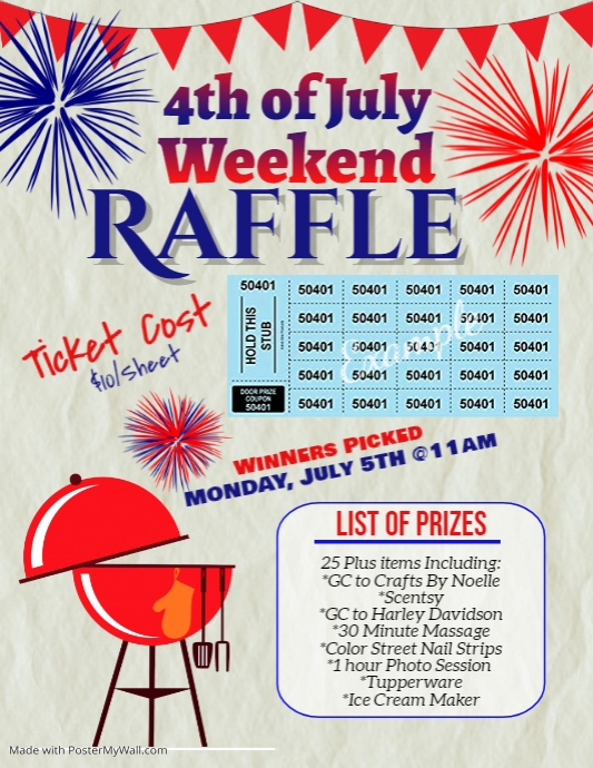 Copy of LABOR DAY Raffle | PosterMyWall