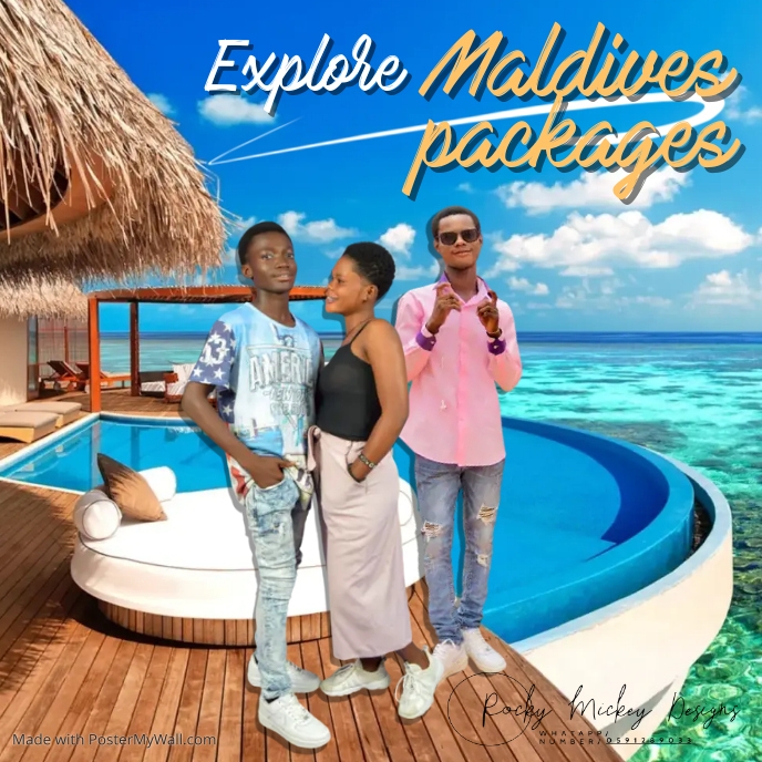Maldives travel post | PosterMyWall