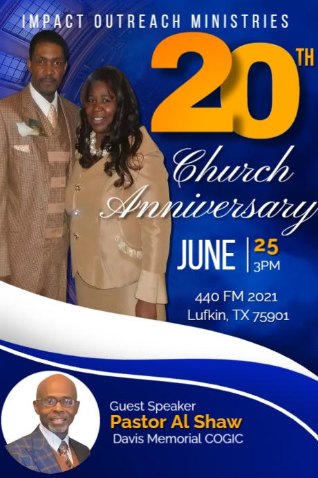 Church Anniversary | PosterMyWall