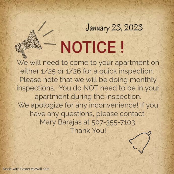Notice Template | PosterMyWall