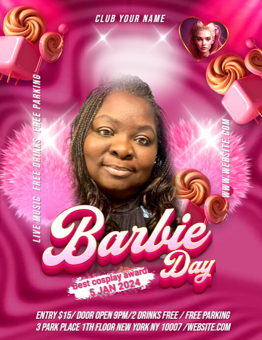 Barbie Day Night Party | PosterMyWall