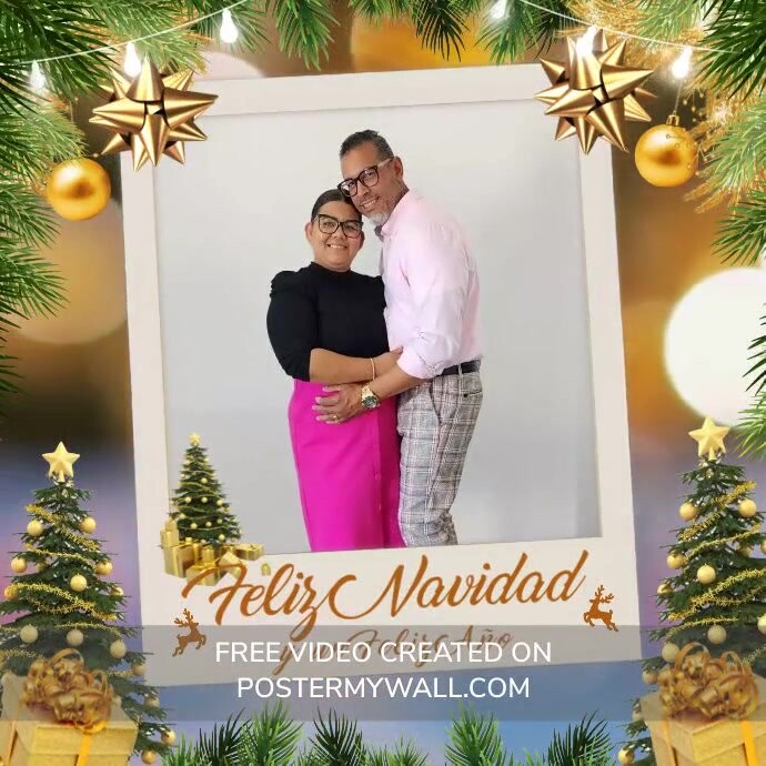 Merry Christmas Photo Greeting Post Template | PosterMyWall