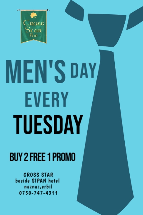 Copy of Copy of Men's Day Flyer Design Template | PosterMyWall