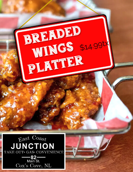 Restaurant Pub Bar Wing Special Night Flyer | PosterMyWall