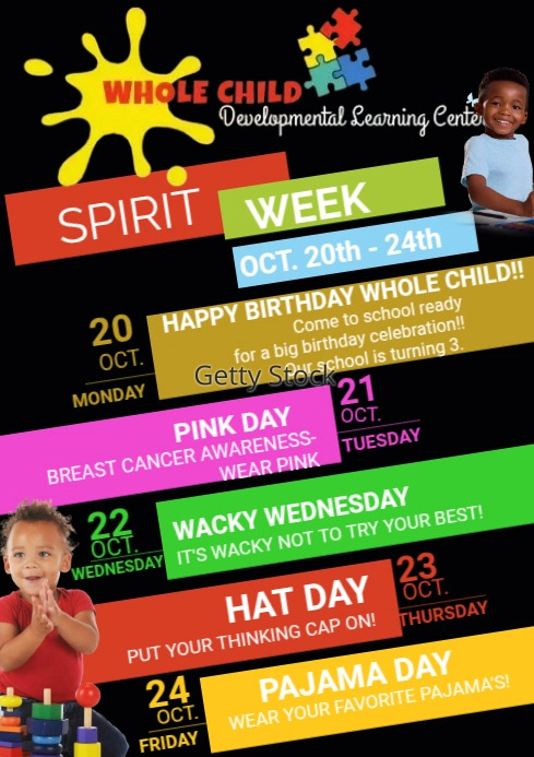 Spirit Week Flyer | PosterMyWall