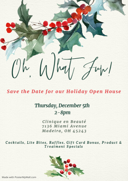 Oh, What Fun! Holiday Gathering | PosterMyWall
