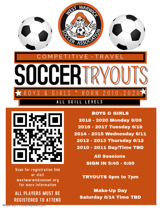 Copy of Football registration | PosterMyWall