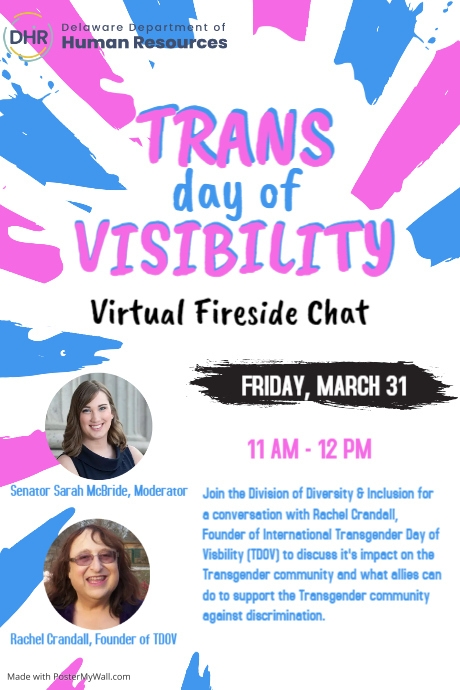Trans day of visibility poster | PosterMyWall