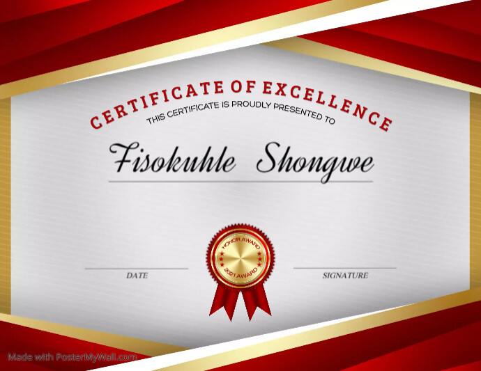 Certificate Award | PosterMyWall
