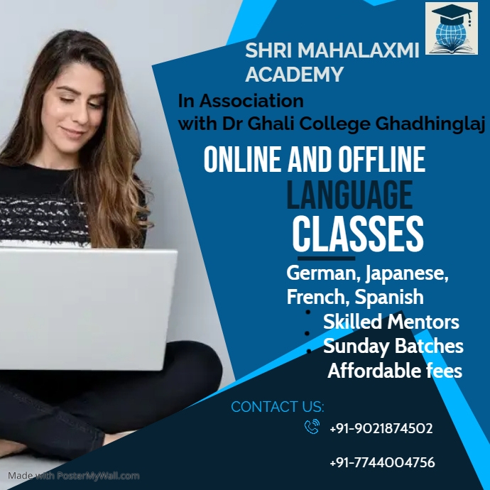 online language classes instagram post advert | PosterMyWall