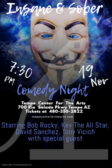 Copy of Copy of Anonymous party event flyer template | PosterMyWall