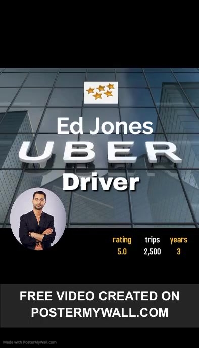 Uber driver profile/ taxi / corporate logos | PosterMyWall