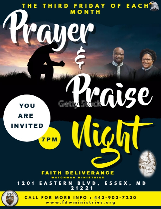 Prayer & Praise Night FDWM 2 | PosterMyWall