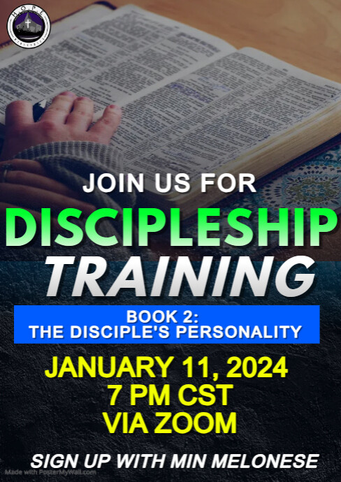 Copy of discipleship classes flyer template design (2) | PosterMyWall