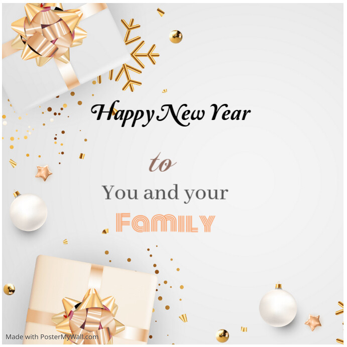 Copy of Happy new year greetings | PosterMyWall