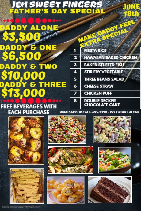 Copy of Menu template | PosterMyWall