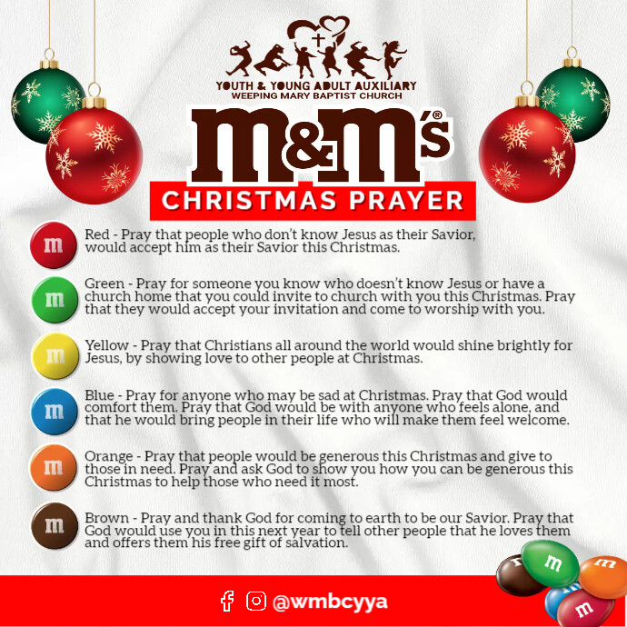 M&M Christmas Prayer | PosterMyWall