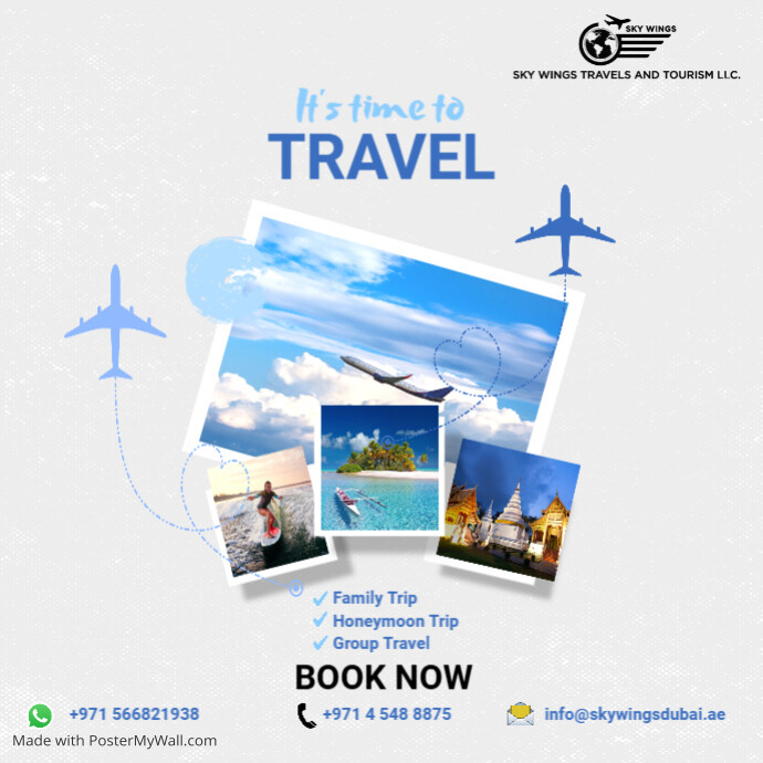 Travel Agency Ad | PosterMyWall