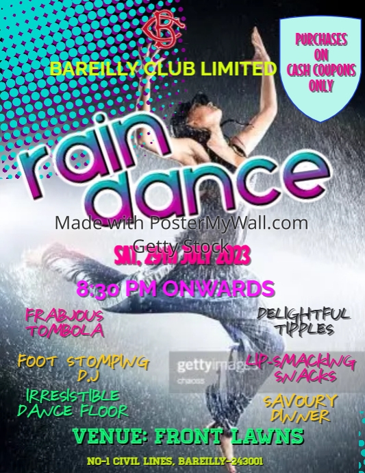 Copy of Rain Dance | PosterMyWall
