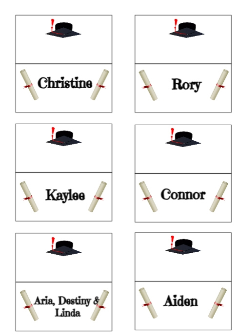 Place Cards (1) | PosterMyWall