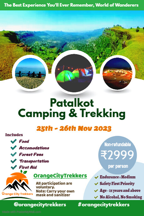 Copy of patalkot Trek Nov2023 | PosterMyWall