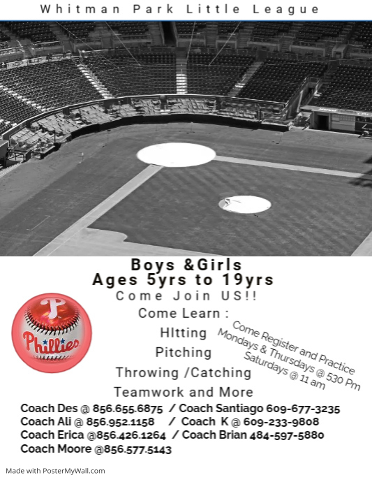 BASEBALL EVENTS | PosterMyWall