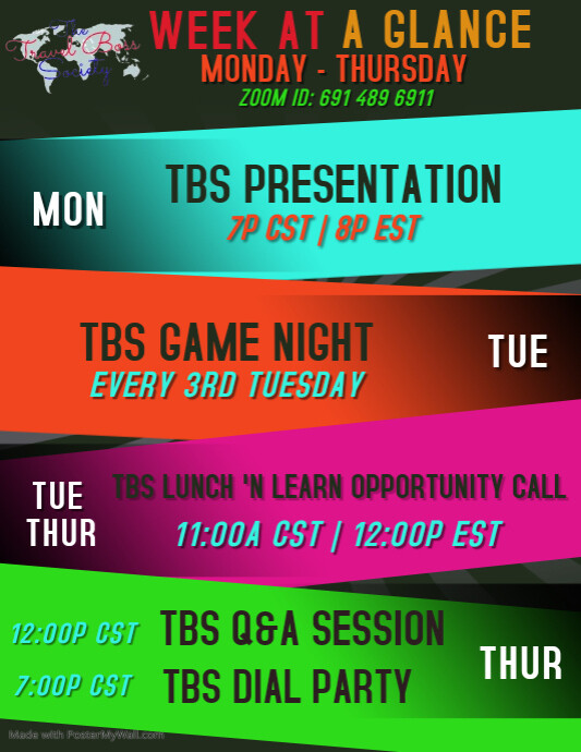GDS Month At A Glance | PosterMyWall