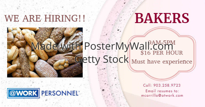 Pastel Themed Bakers Ad Facebook Image | PosterMyWall