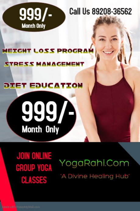Copy of Yoga class advertisement post | PosterMyWall