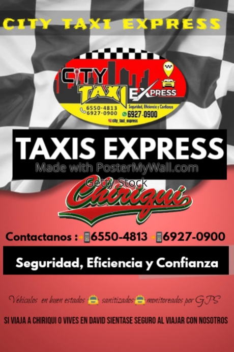 Copia de Taxi Service Poster | PosterMyWall