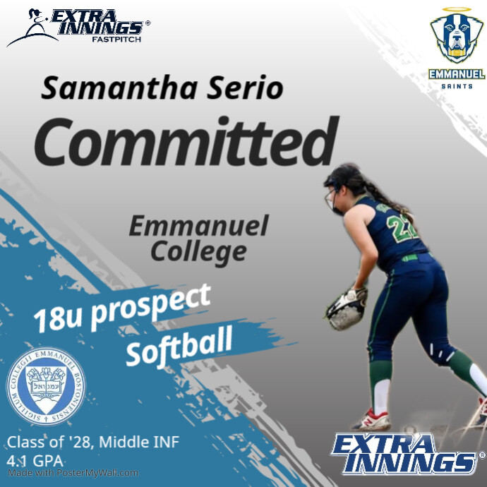 Sam Serio Commitment | PosterMyWall