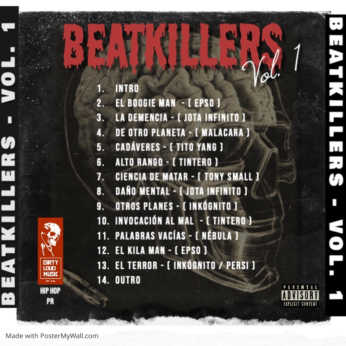 Copy of rap mixtape cover art design template | PosterMyWall