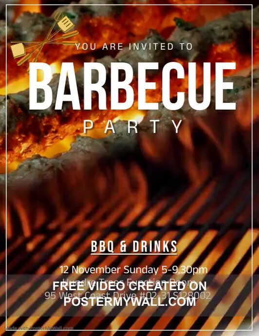 Barbecue, event,party | PosterMyWall