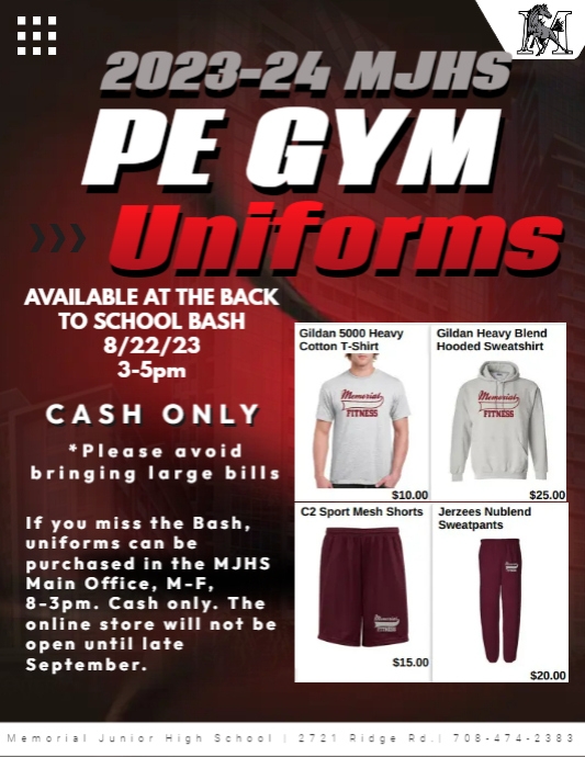 PE Uniform Bash Flyer | PosterMyWall