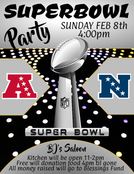 Super Bowl, Party | PosterMyWall