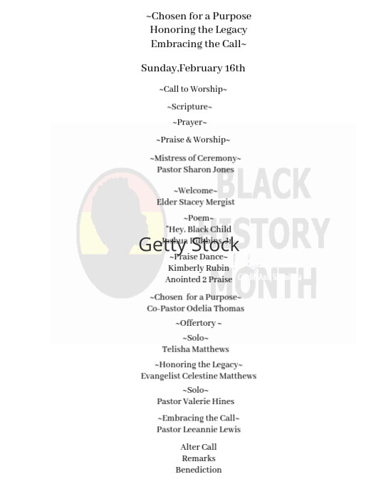 Black History Program | PosterMyWall