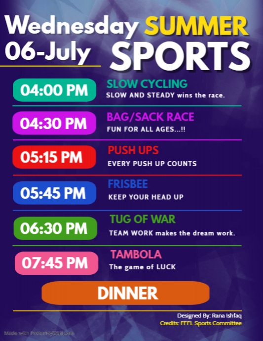 Summer Sports - Day 1 (1) | PosterMyWall