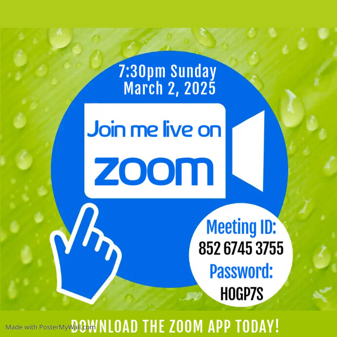 ZOOM Meeting Invitation | PosterMyWall