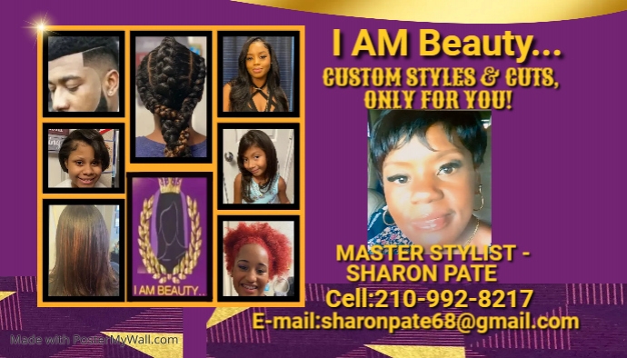 Copy of Sharon Pate Business Card | PosterMyWall