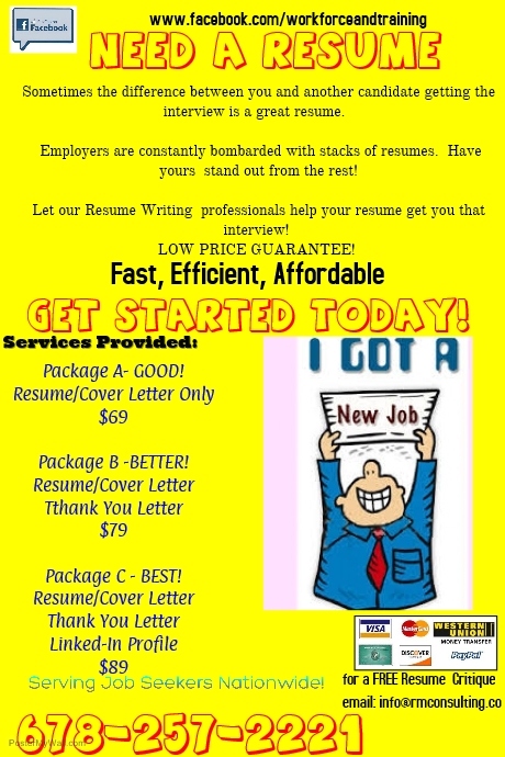 Resume Services | PosterMyWall