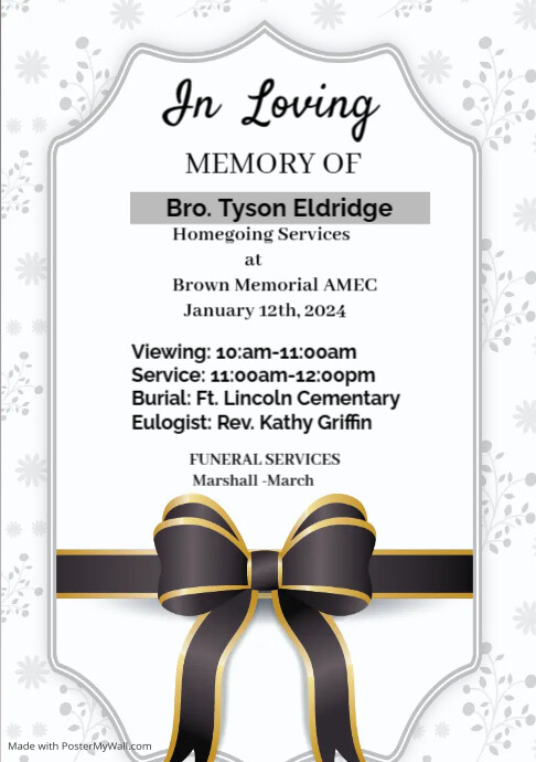 funeral service | PosterMyWall